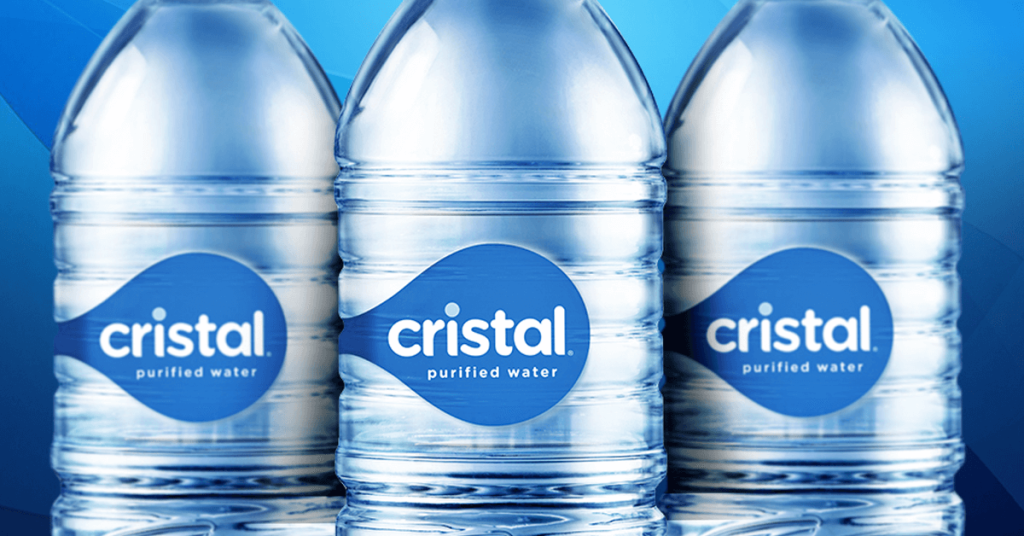 Elige la botella cristal de color azul, hecha 100% de otras botellas ...